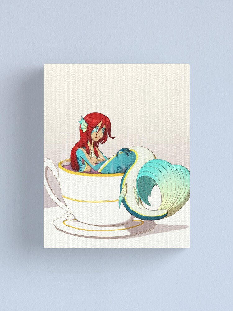 "Teacup Mermaid" Canvas Print for Sale by SepiSnake | Redbubble