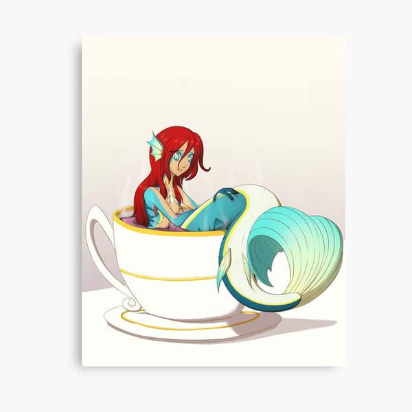 "Teacup Mermaid" Canvas Print for Sale by SepiSnake | Redbubble