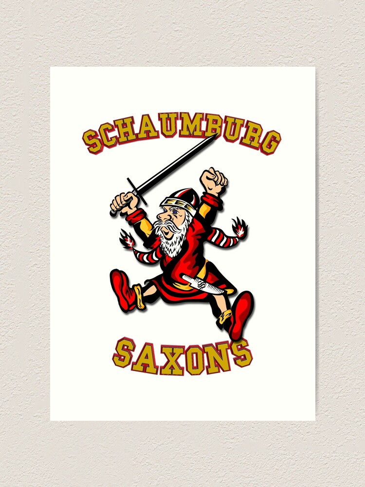 "Schaumburg, Saxons School mascot Logo" Art Print for Sale by Osprey34 ...