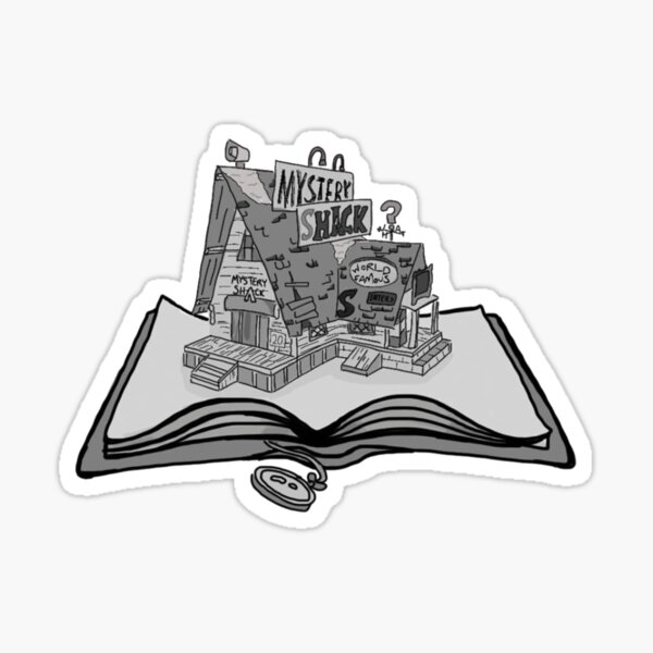 "Mystery Shack" Sticker by CharlotteRCraft | Redbubble