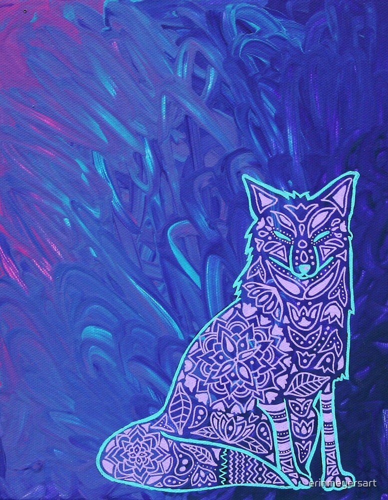"Fox Mandala" by erinmeyersart | Redbubble