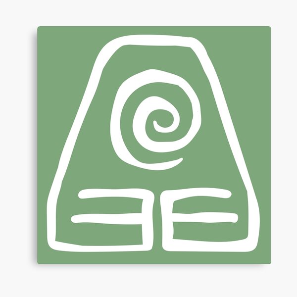 Earthbender Symbol Canvas Prints | Redbubble