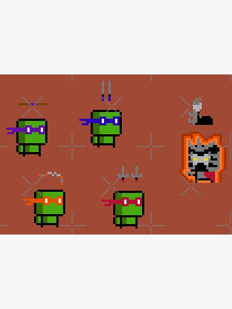 Lámina fotográfica «Pixel Art TMNT» de soraman123 | Redbubble