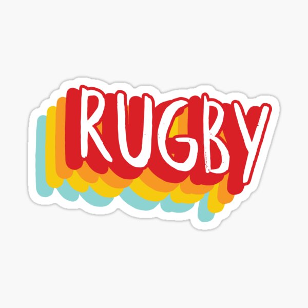 "Rugby" Sticker by BuiceJox | Redbubble