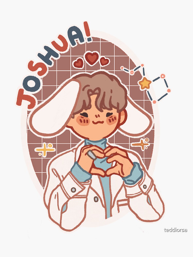 "JOSHUA !" Sticker for Sale by teddiorsa | Redbubble