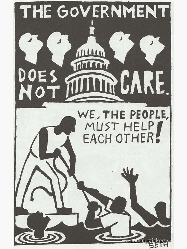 "The Government Does Not Care by SETH" Poster for Sale by ...