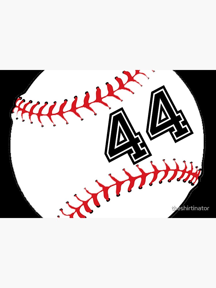"Baseball Player Jersey No 44 Back Number #44 Ball Sport Sticker Gift ...