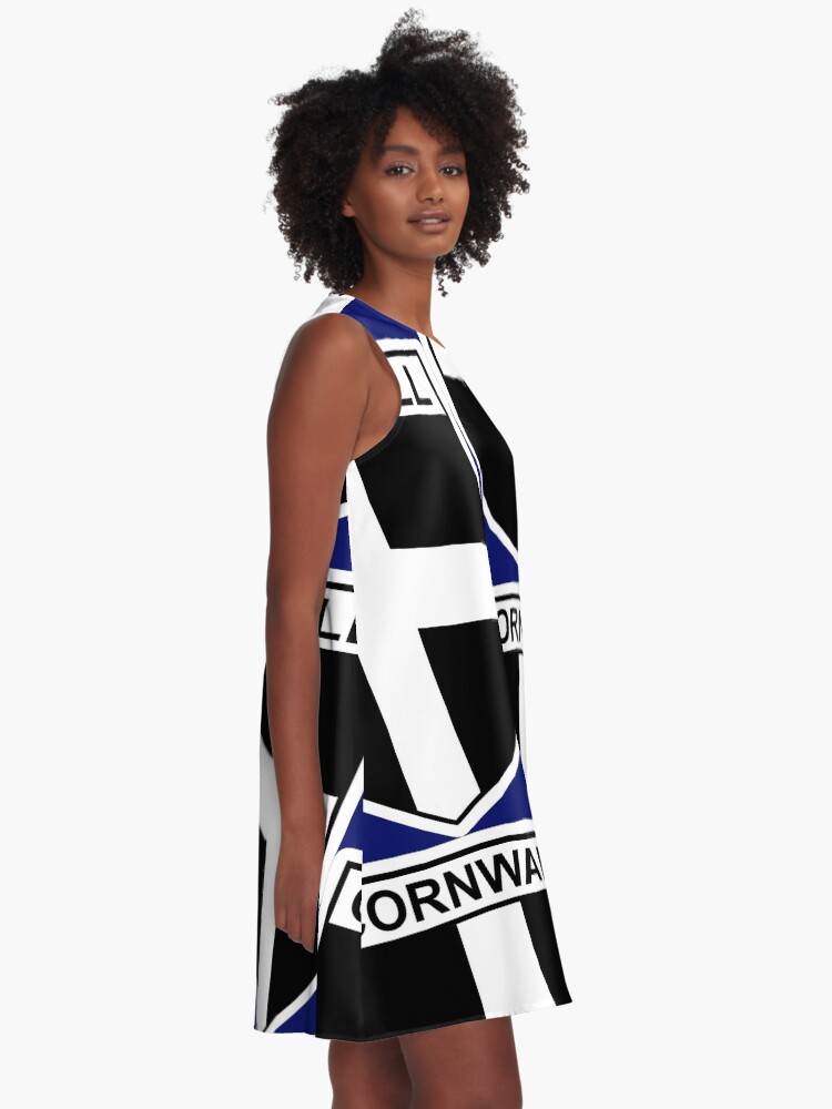 "Cornish Flag Gifts, Stickers and Products (N)" A-Line Dress for Sale ...