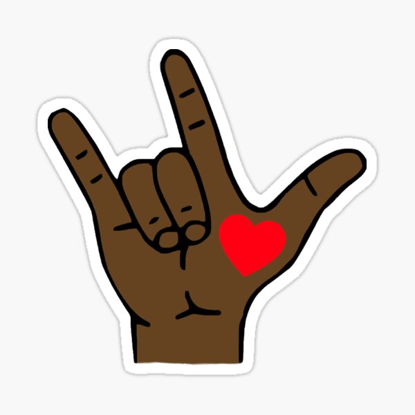 "asl i love you" Sticker for Sale by sydnirotenberg | Redbubble