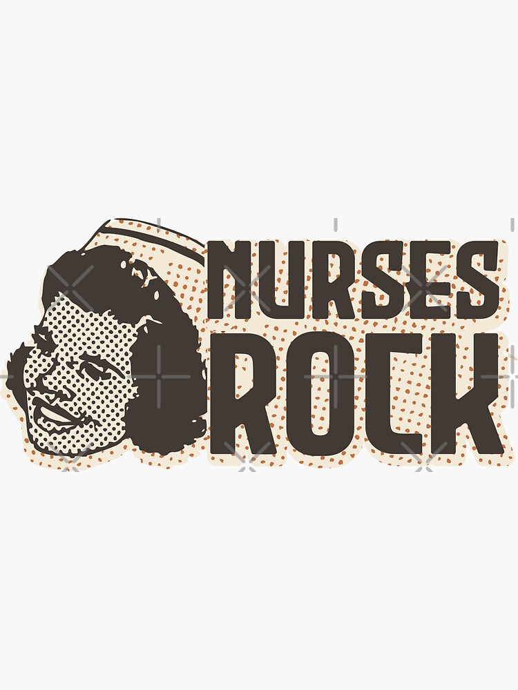 "Nurses Rock" Sticker for Sale by bushraba | Redbubble