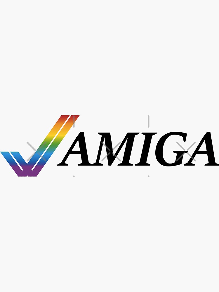 "Amiga Illustrated" Sticker for Sale by 8-bit-designz | Redbubble