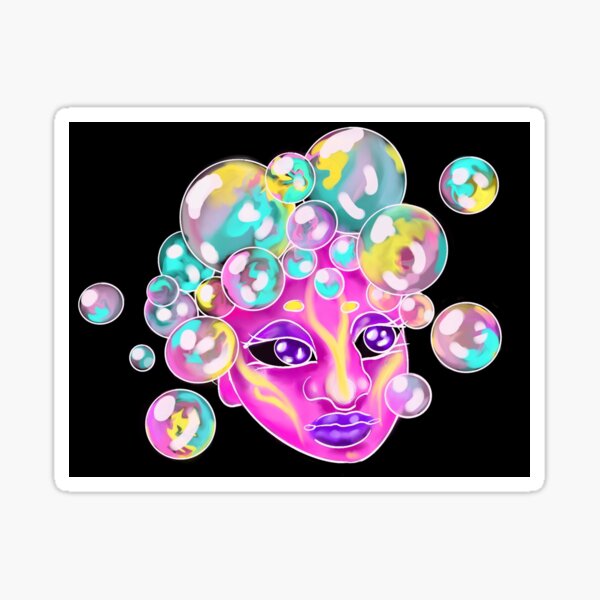 "Bubblehead" Sticker by Kalebread | Redbubble
