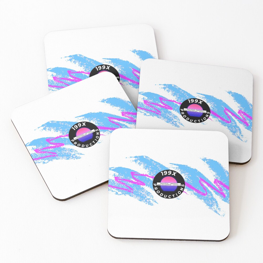 "199x Productions Logo 90er Jahre Cup Design" Untersetzer (4er Set) von ...