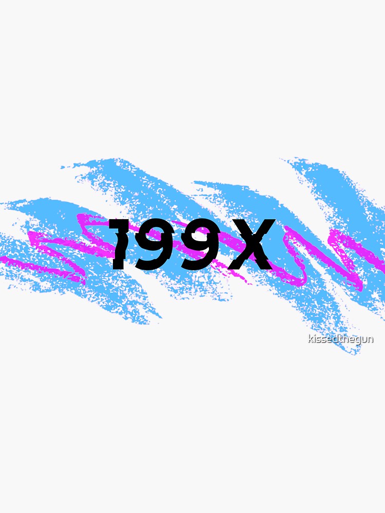 "90s Cup Design "199x"" Sticker for Sale by kissedthegun | Redbubble