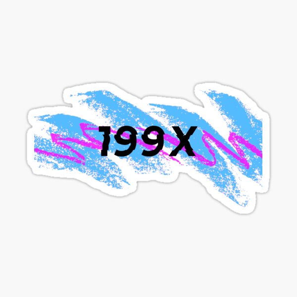 "90s Cup Design "199x"" Sticker for Sale by kissedthegun | Redbubble