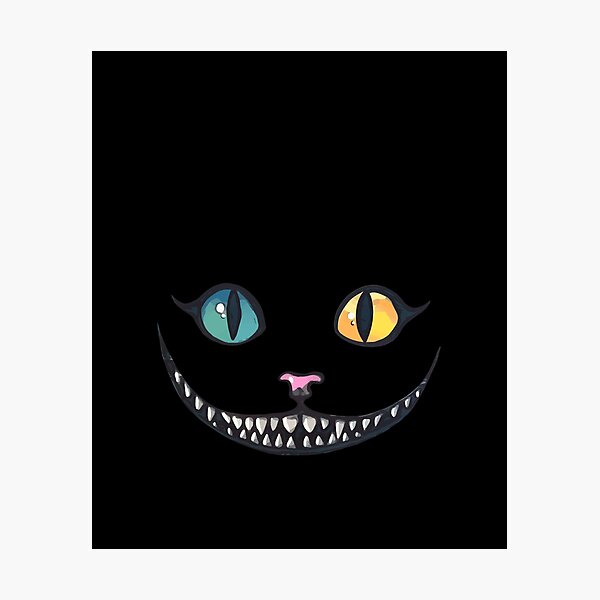"Big Smile cat alice face mask" Photographic Print for Sale by ...