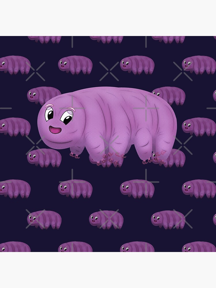 "Cartoon Waterbear or Tardigrade is walking Through Times. Illustration ...