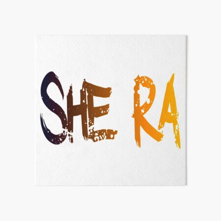 "TEXT LOGO (She-Ra)" Art Board Print by Ahshell | Redbubble