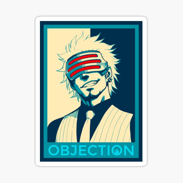 "Godot - OBJECTION!" Sticker for Sale by PascuTheSloth | Redbubble
