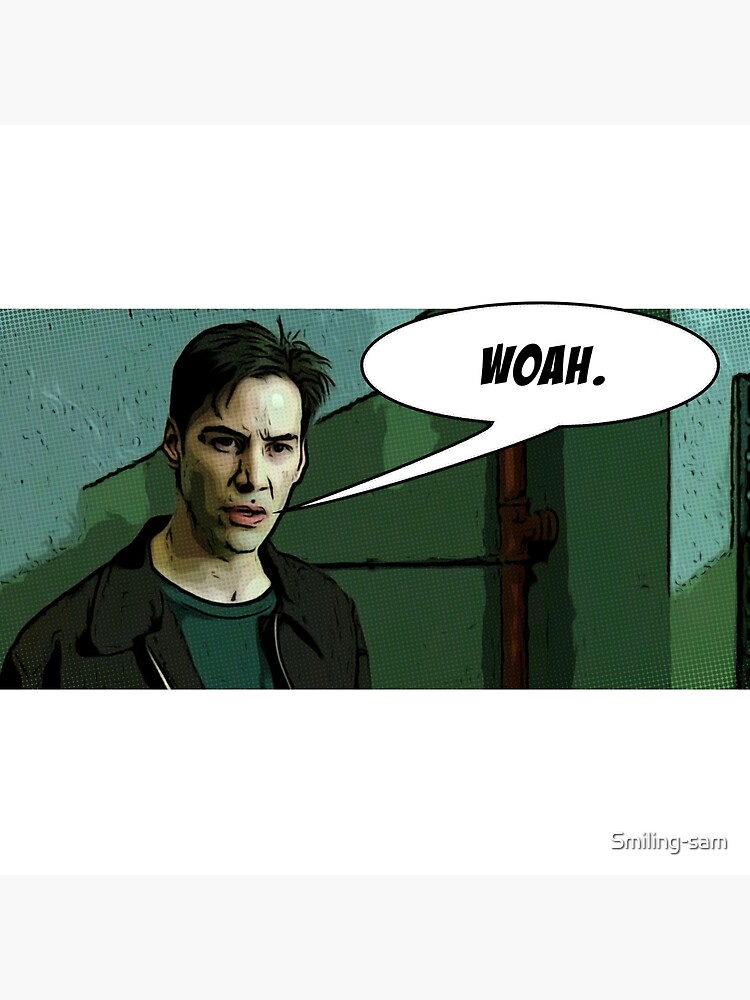 "'Woah' Matrix - Comic Style" Throw Pillow for Sale by Smiling-sam ...