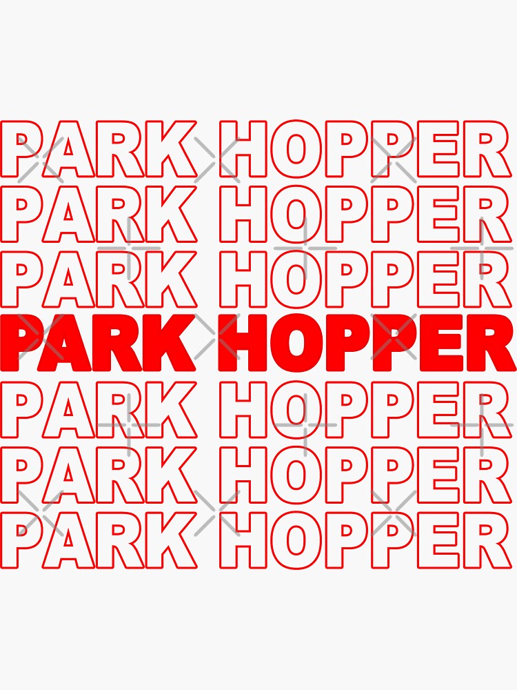 "Park Hopper" Sticker by Aliasotaku | Redbubble