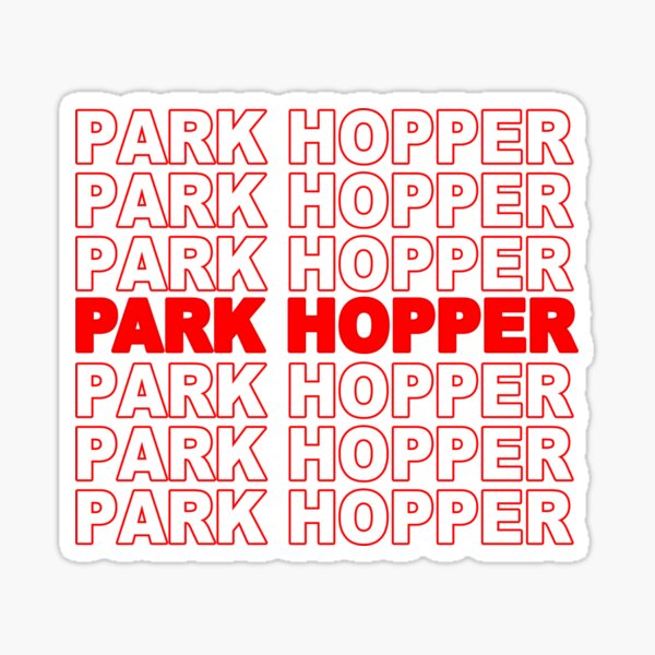 "Park Hopper" Sticker by Aliasotaku | Redbubble