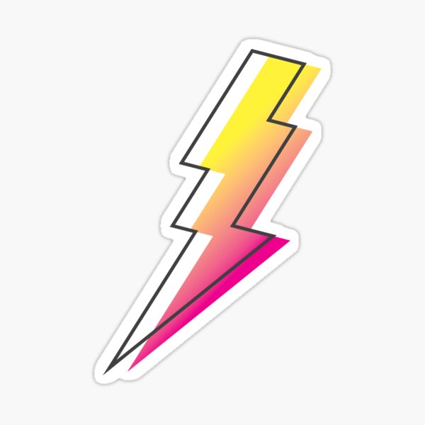 "Cute Aesthetic Lightning Bolt" Sticker for Sale by ind3finite | Redbubble