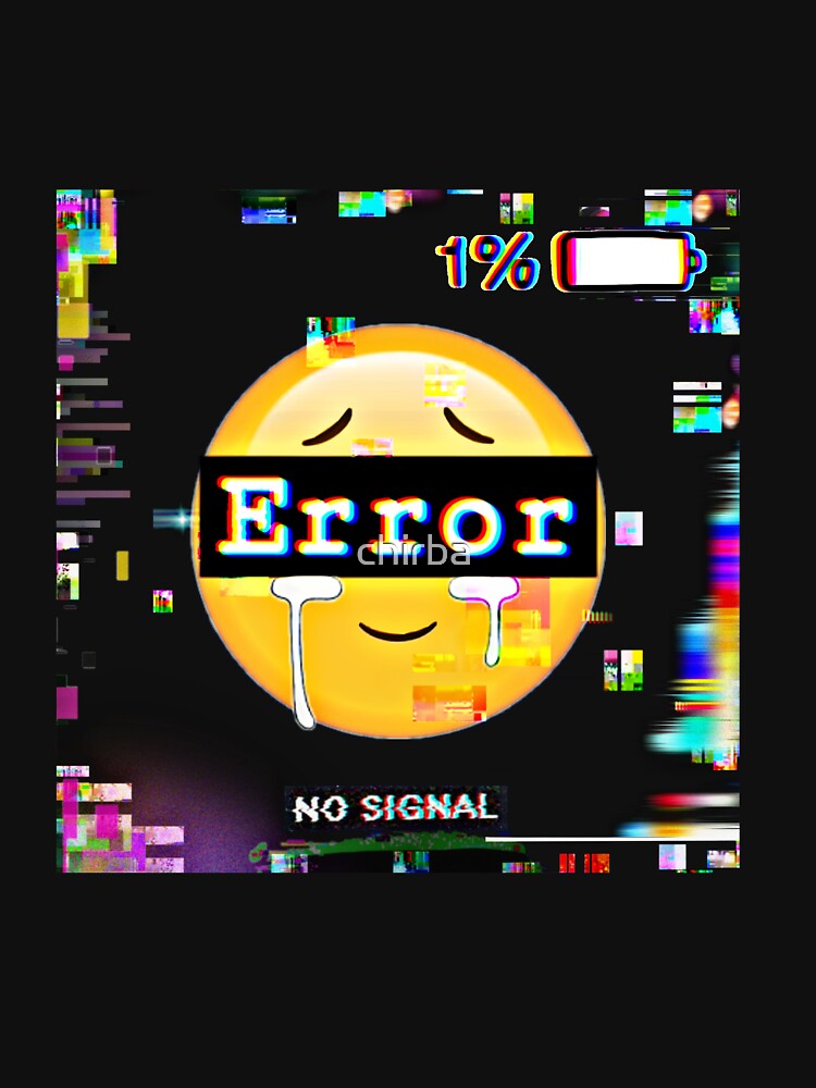 "Smiley error" T-shirt by chirba | Redbubble | error t-shirts - fun t ...