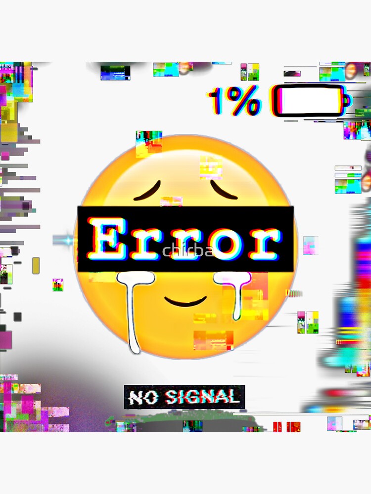 "Smiley error" Sticker by chirba | Redbubble