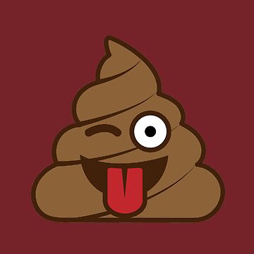 "Poop Emoji Tongue Out Wink" Photographic Print for Sale by jvshop ...