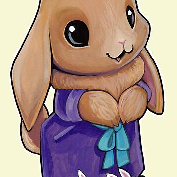 "Marigold bunny" Sticker for Sale by ArtOfBianca | Redbubble
