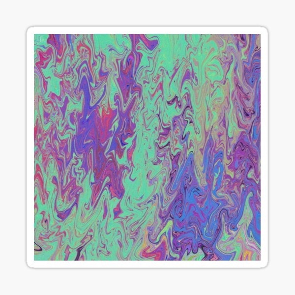 "Psychedelic Flames" Sticker for Sale by -colurly- | Redbubble