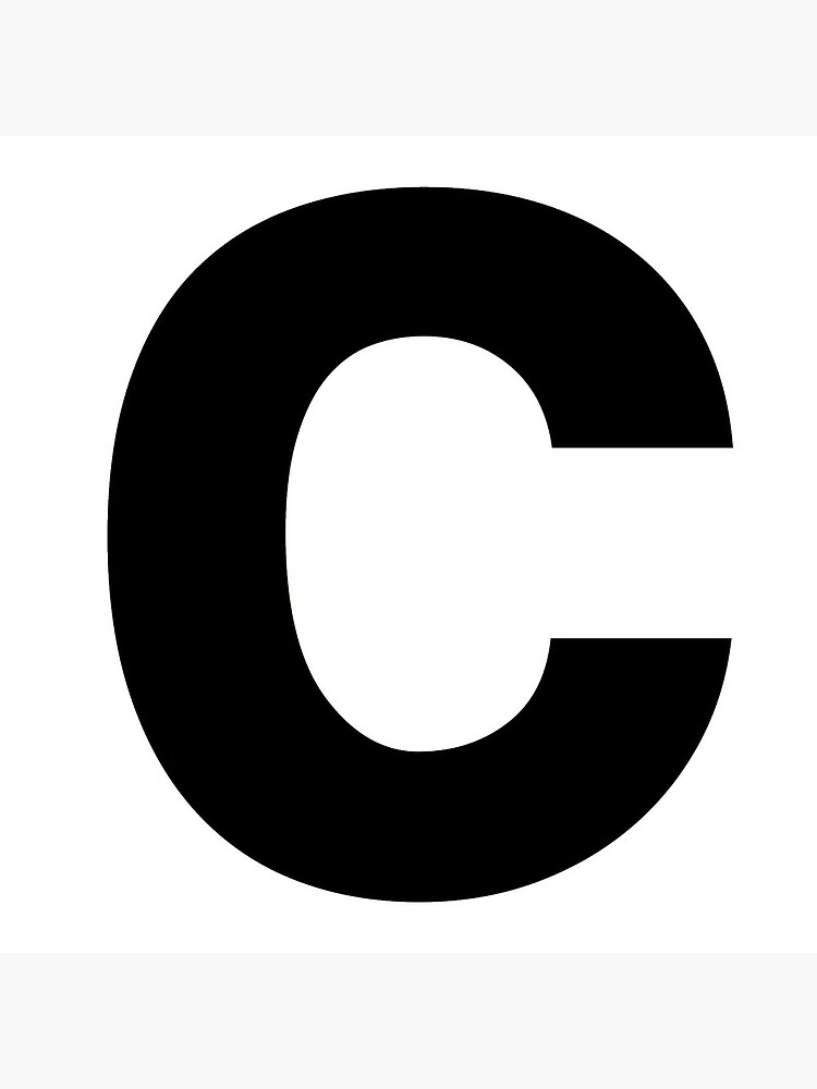 "letter C english black lowercase" Photographic Print for Sale by ...