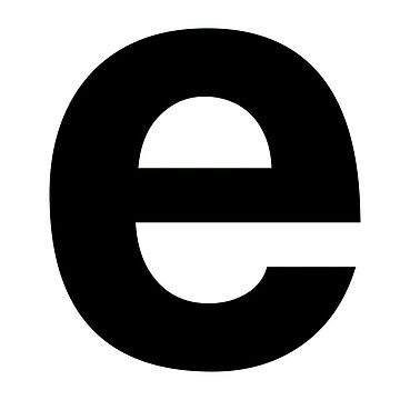 "letter E english black lowercase" Photographic Print for Sale by ...