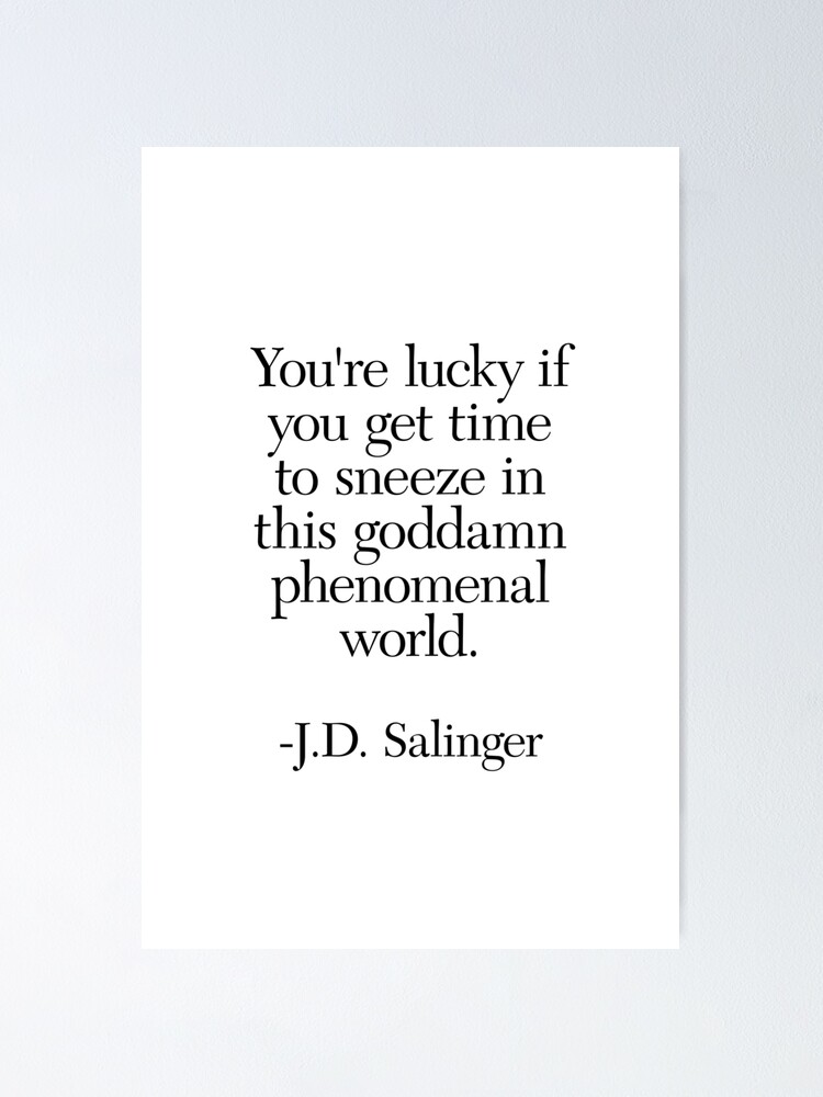 "Franny and Zooey Quote" Poster by aleyna22 | Redbubble