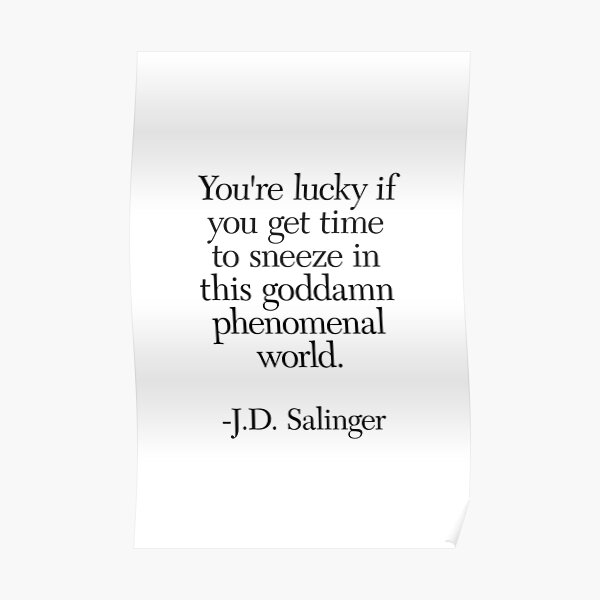 "Franny and Zooey Quote" Poster by aleyna22 | Redbubble