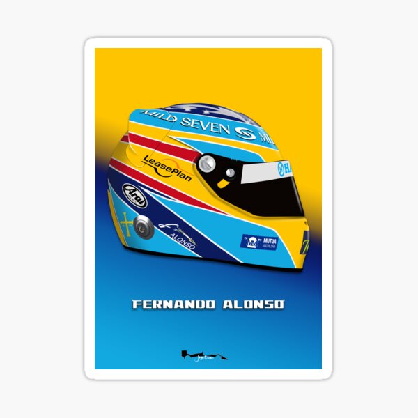 "Fernando Alonso - 2006 helmet Art Print" Sticker for Sale by JageOwen ...