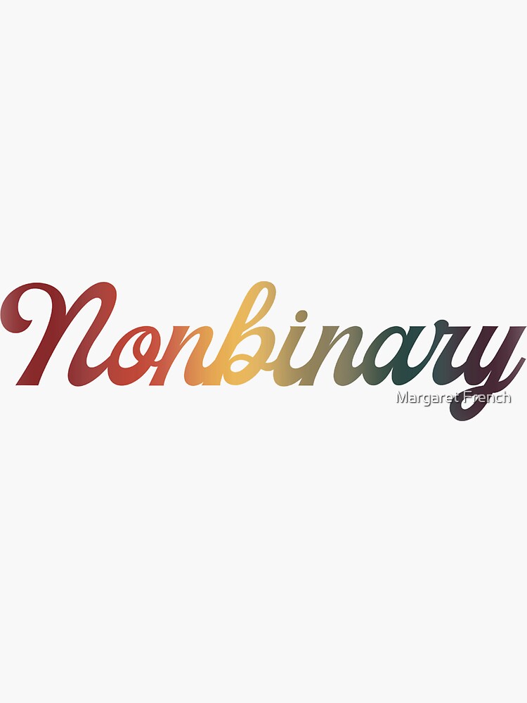 "Label Me (Non-binary)" Sticker by Pegasaurus-Rex | Redbubble