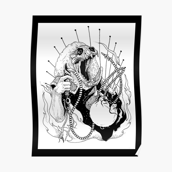 "Leo Skeleton" Poster by SketchAndScale | Redbubble