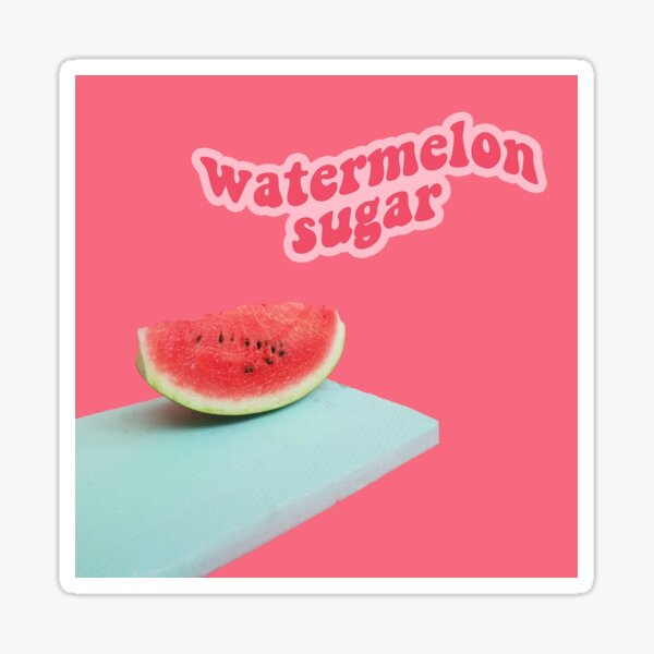 "Watermelon sugar Harry Styles" Sticker by theroyalevoid | Redbubble