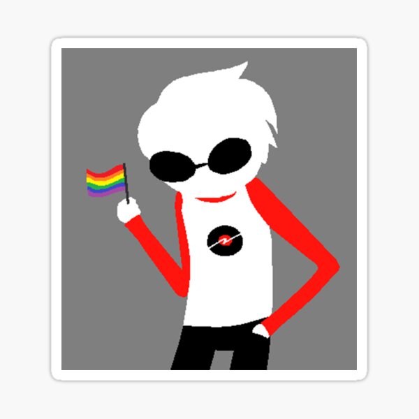 "Dave Strider Gay Pride Flag" Sticker for Sale by WillowWitch96 | Redbubble