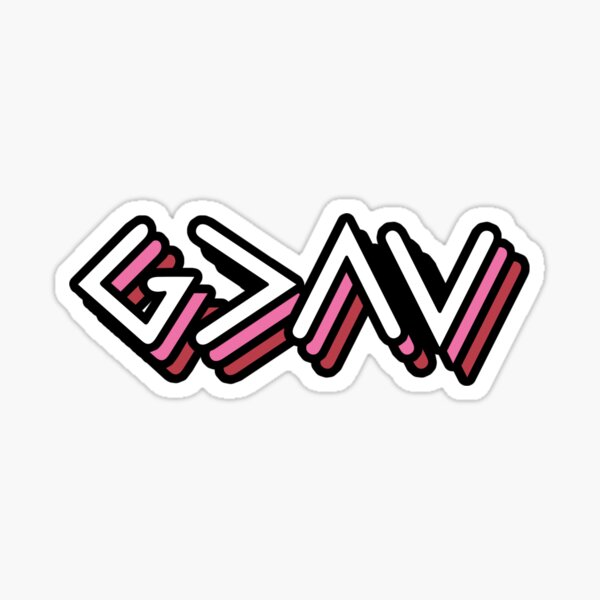 "God is Greater (Pink)" Sticker for Sale by emilyawell | Redbubble
