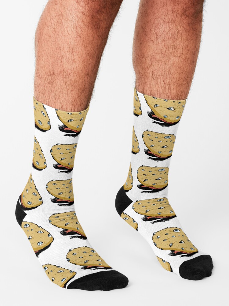 Monster Cookie Socks By Barnratcb Redbubble monster-cookie-socks-by-barnratcb-redbubble