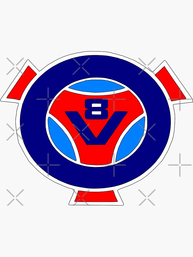 "Scania V8 Logo UK" Sticker by Autographix | Redbubble