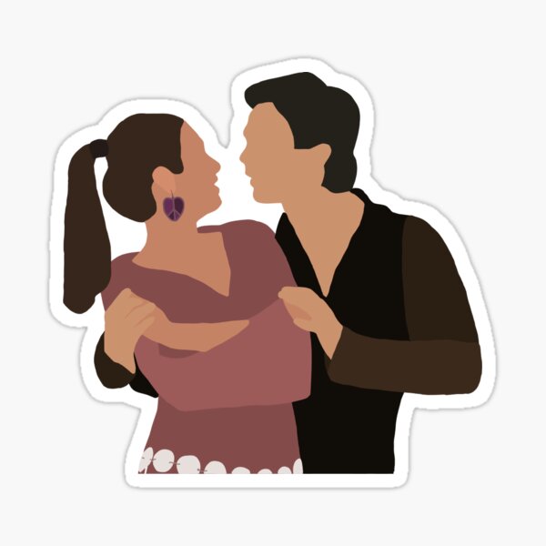 "Delena" Sticker by elise63 | Redbubble