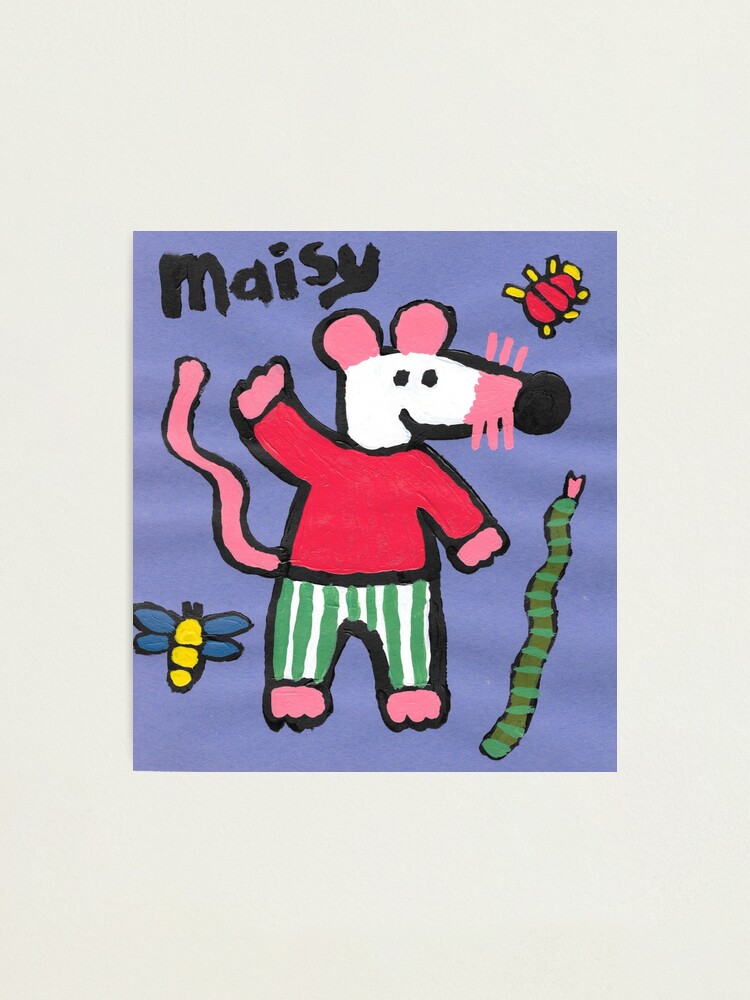 "Maisy Mouse & Creepy Crawlies Illustration/Painting" Photographic ...