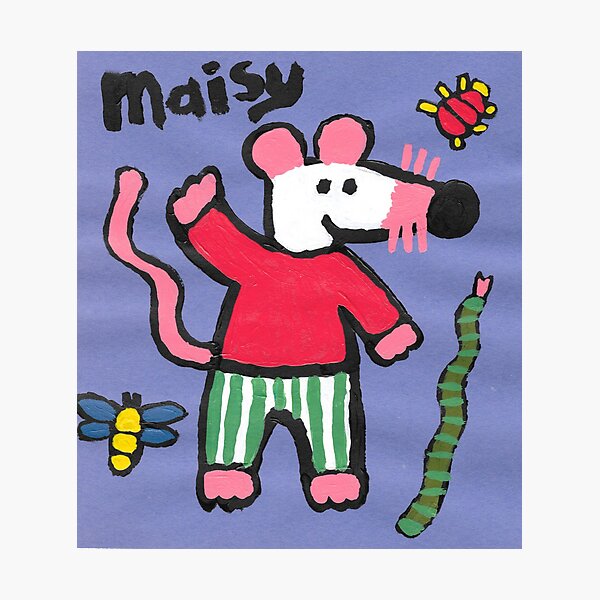 "Maisy Mouse & Creepy Crawlies Illustration/Painting" Photographic ...