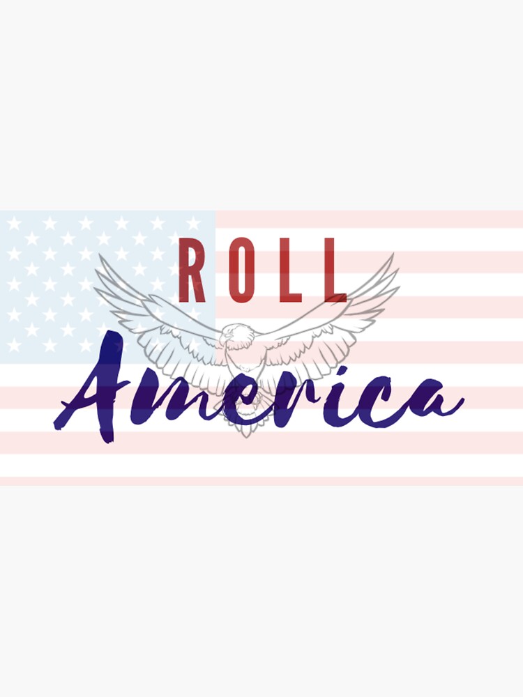 "Roll America Logo" Sticker for Sale by morgangraceed27 | Redbubble