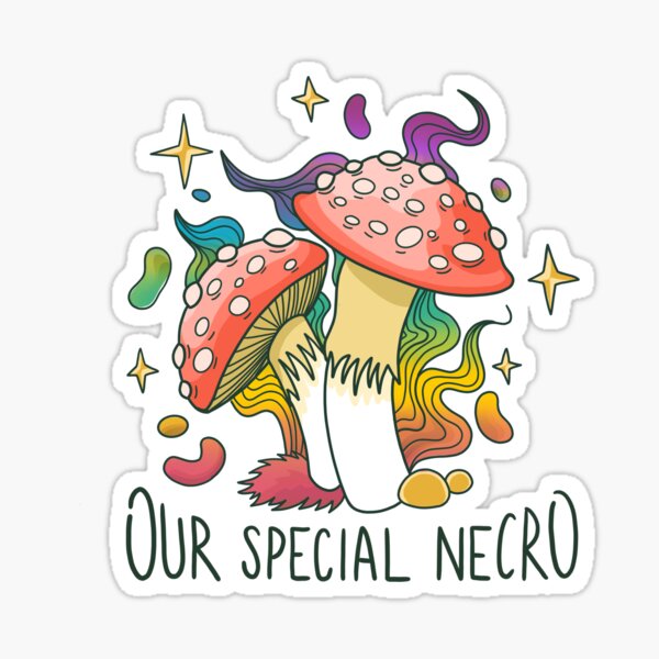 "Scylla Ramshorn Our Necro Typography Lettering (Rainbow)" Sticker by ...