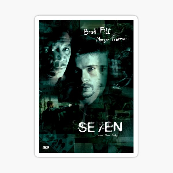 "Seven" Sticker by cinefanatics | Redbubble